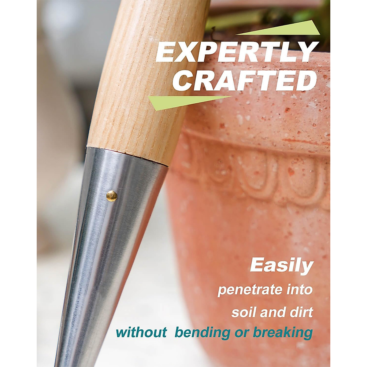 Dibber with 5 Inch Measurements Seed Dibber Garden Tool Hand Dibbler Seed Planter Tool Seed Dispenser Hole Digger for Planting Small Seeds Seedlings Sowing Seeds Transplanting Plants Planting Bulbs