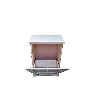 Amish Wares Tilt Out Solid Pine Unfinished Trash Bin Can Holder/Laundry Clothes Hamper