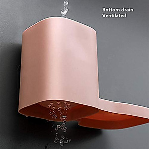 SPOUR Floor Standing/Mounted Wall Toilet Brush,Deep Cleaner Toilet Brushes,Bathroom Toilet Bowl Brushes,for Bathroom Toilet-Light_Blue