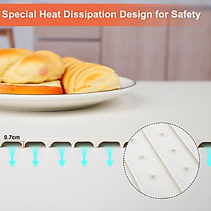 Reespring Electric Warming Tray - Full Surface Heating,Rollable & Portable,Premium Silicone Nano-Material,3 Temperature Settings,Auto Shut-Off -Food Warmer for Gatherings,Parties,Everyday Use