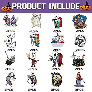 32 PCS Nightmare Christmas Hanging Swirls Birthday Party Decorations, Nightmare Christmas Theme Birthday Party Supplies