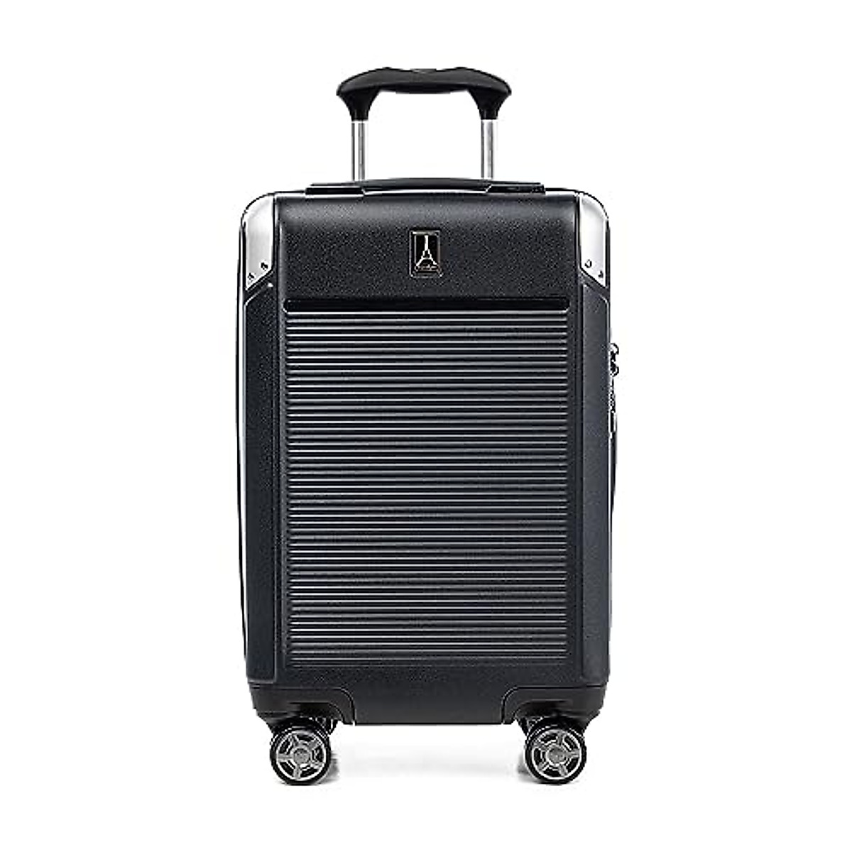 Travelpro Platinum Elite Hardside Expandable Spinner Wheel Luggage TSA Lock Hard Shell Polycarbonate Suitcase, Shadow Black, Carry on 21-Inch