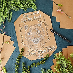 96 Pack Tan Kraft Paper Material Sheets for Wedding, Party Invitations, Drawing, DIY Projects, Letter Size, 176gsm (8.5 x 11 In)