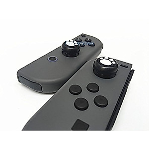 Ambertown 2 x Silicone Analog Controller Thumb Stick Joystick Grips Cap for Nintendo Switch NS/Switch Lite Controller Joy-Con ThumbStick Cute Cat Paw Claw (White)