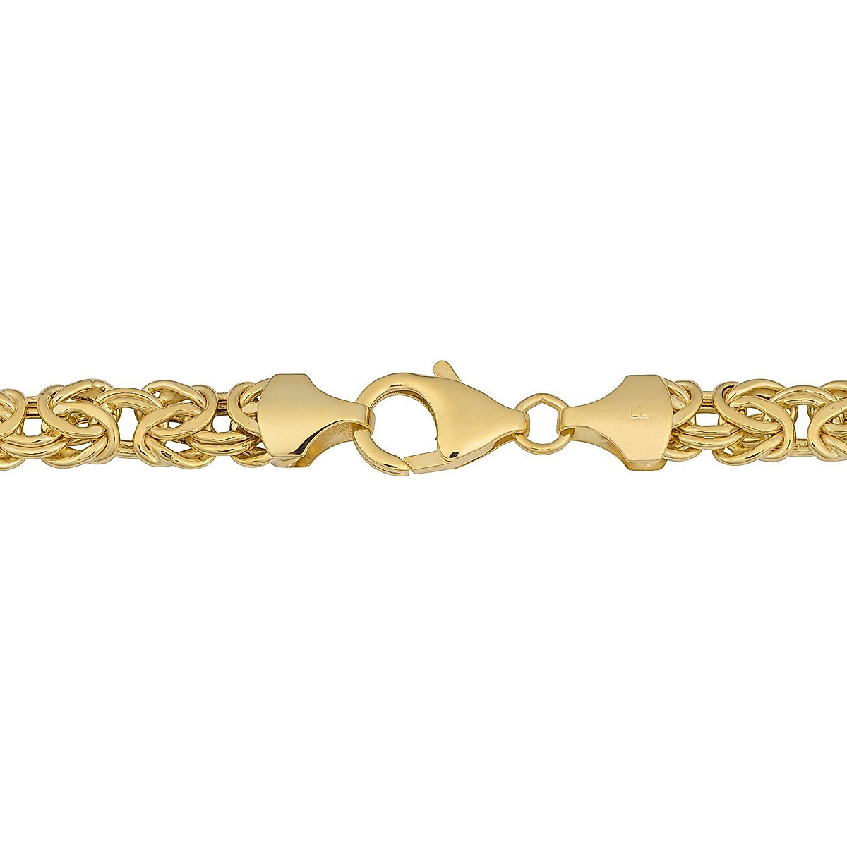 MCS Jewelry 14K Yellow Gold Byzantine Bracelet 6mm (Length: 7.25")