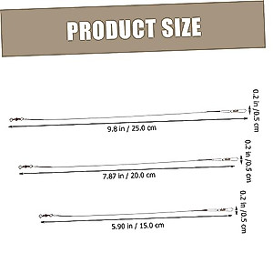 Unomor 60 Pcs Lure Anti-Bite Line Fishing Accessories Fishing Wire Leaders Saltwater Fishing Tackle swivels Fishing Tackle Fishing Kits Fishing Leading Lines Wire for Fishing Fish Leaders