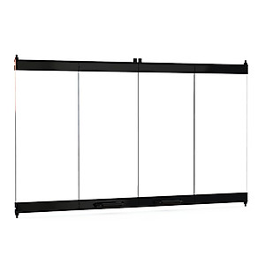Fireplace Glass Door Set for Heatilator Fireplace Model# E36, E-36I, EC36, EC-36I, EL36, BC36R, BC36C (Black Finish)
