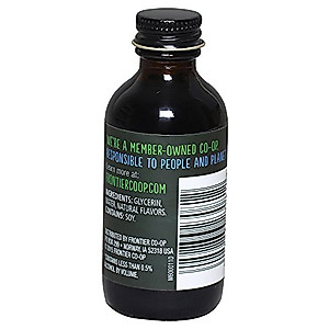 Frontier Co-op Non-Alcoholic Maple Flavor, 2 Ounce, Rich Maple Taste For Baked Beans, Sweet Potatoes, Alcohol Free Maple