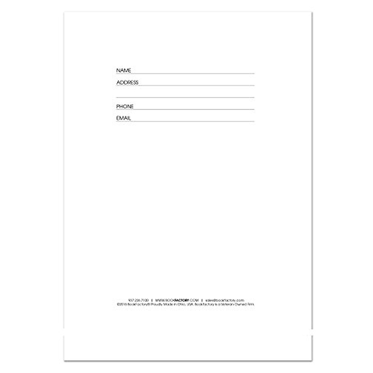 BookFactory A4 Notebook / A4 Ruled Notebook 120 pages (21cm x 29.7cm) Wire-O (RULE-120-4RW-A)