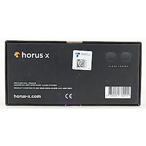 Horus X ® • Round Blue Light Glasses | Computer Glasses for Screens: Anti-Fatigue & Eyestrain Relief | Men and Women | URBAN Clear