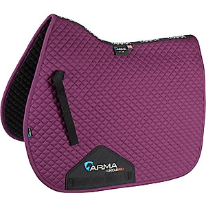 Shires ARMA Quilted Saddlecloth (Plum, 17"-18")