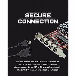 VisionTek Radeon RX 550 4GB GDDR5 4M 4K Graphics Card, 4 Mini DisplayPort, 7.1 Surround Sound, PCI Express, Low-Profile GPU, ATX & SFF (901507)