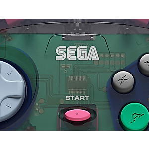 Retro-Bit Official Sega Saturn USB Controller Pad (Model 2) for Sega Genesis Mini, PS3, PC, Mac, Steam, Switch - USB Port (Slate Gray)