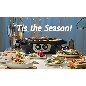 Food Party 2 in 1 Electric Smokeless Grill and Hot Pot