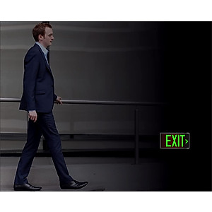 Photoluminescent Exit Sign Red - Framed Flat Wall Mount. UL 924 Code Approved/IBC/NFPA 101/Item: FRUL-050-R