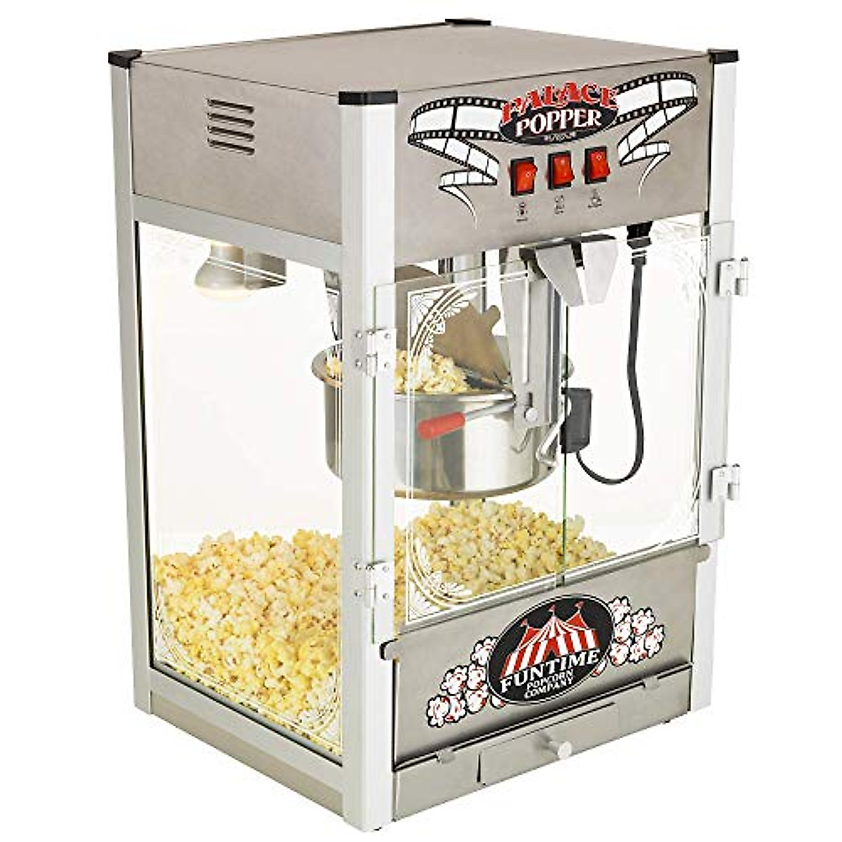 Funtime FT1626PP Popcorn Machine, 18-1/2" x 16" x 26-5/8"