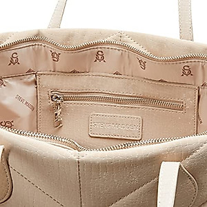 Steve Madden WORKINC Quilted Tote, Bone