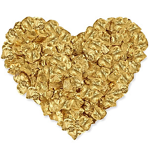 Neo LOONS 1000 Pcs Artificial Silk Rose Petals Decoration Wedding Party Color Gold