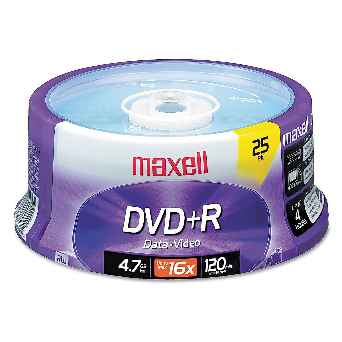 Maxell 639011 DVD+r Spindle 4.7 Gb 25 Count