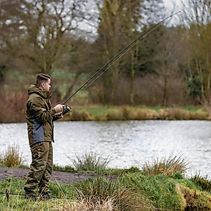 Atlas 9ft Carp Fishing Rod - Fishing Rods with 2.75lb, 3.0lb, 3.25lb Test Curves | Durable, Portable Fishing Rod | Sleek Lightweight Carbon Fishing Equipment (2.75lb Test Curve)