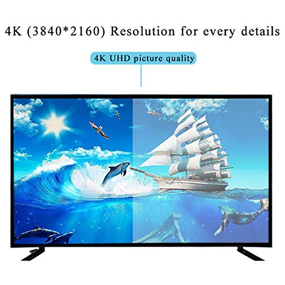 Zzmop Digital Smart TV,1080p Ultra HD LED TV with Widescreen Monitor,4K HD Quality,24 Inch,32Inch,for Home,Commercial,Black.