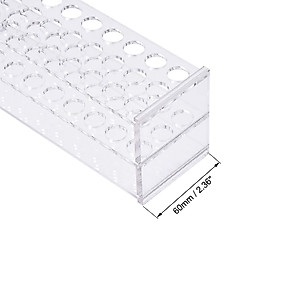 uxcell Acrylic Test Tube Holder Lab Stand Rack 3x10 Wells for 11-13mm Centrifuge Tubes Clear
