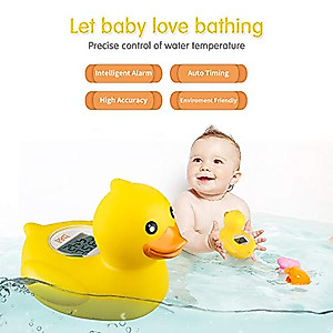 b&h Baby Thermometer, The Infant Baby Bath Floating Toy Safety Temperature Water Thermometer (Classic Duck)