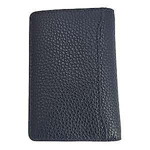 Marc Jacobs S110L01RE21 Black Pebbled Leather With White Accent Women's Wallet