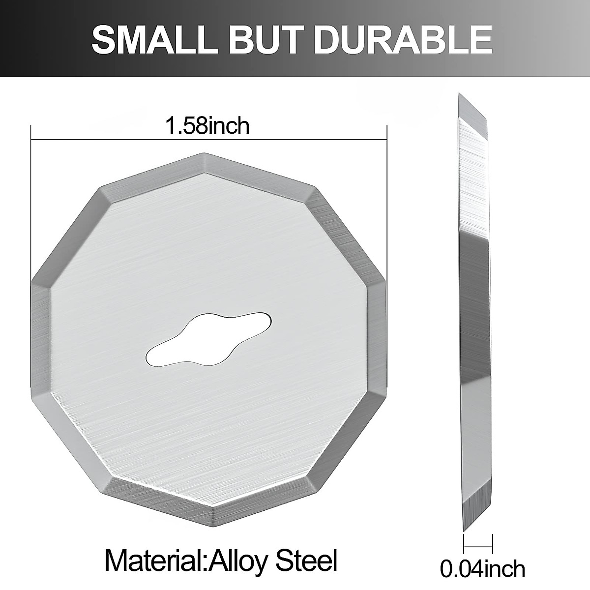 Blades Replacement Rotary Blades Compatible with Worx ZipSnip Cordless Electric Scissors, Fits RC2600K, RC2601, RC2602, WX080L, WX081
