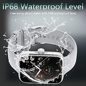 Smart Watch (Answer/Make Call), 1.8" Smartwatch Fitness Tracker for Android and iOS Phones with Heart Rate Sleep Tracking, 132 Sport Modes, Blood Oxygen, Ai Voice Control,Fitness Watch for Women Men