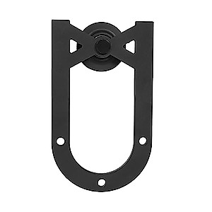 American Barn Door Pulley Hardware Horseshoe Single Side 1.83m Single Door - Heavy Duty Sliding Door Track Kit for Interior/Exterior Doors