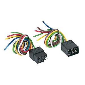 Hopkins 47995 6-Pole Square Set (with 12" Vehicle Connector and 12" Trailer Connector)