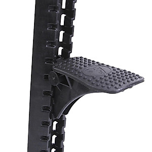 MonkeyJack 2 Pieces/Set 18" Long Lightweight Black Nylon Sit-in & Sit-on Kayak Foot Brace Pedal with Screws