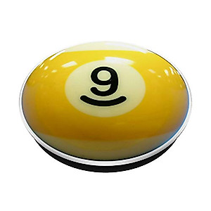 Nine Ball Billiards Pool Players No 9 Gift Idea PopSockets PopGrip: Swappable Grip for Phones & Tablets