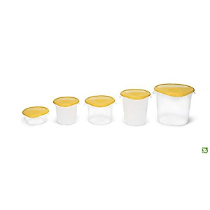 Rubbermaid Commercial Products Plastic Round Food Storage Container for Kitchen/Food Prep/Storing, 18 Quart, Clear, Container Only (FG572724CLR)