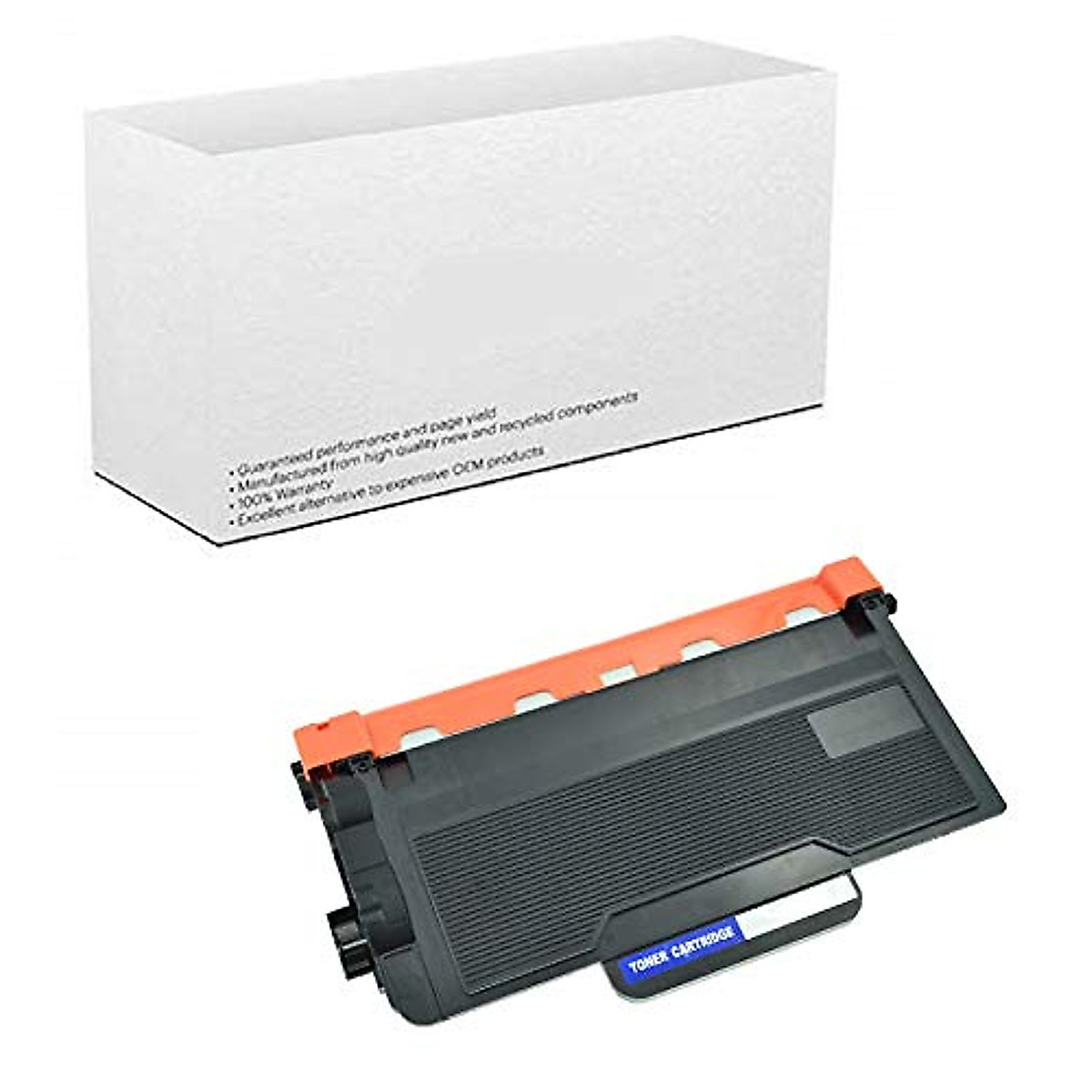 AM-Ink 1-Pack Compatible TN750 TN-750 TN720 TN-720 Toner Cartridge Replacement for Brother 5470DW 8710DW 5450DN 8910DW 6180DW 5470DWT 8510DN 6180DWT 8155DN 8150DN 8110DW Printer (Black)