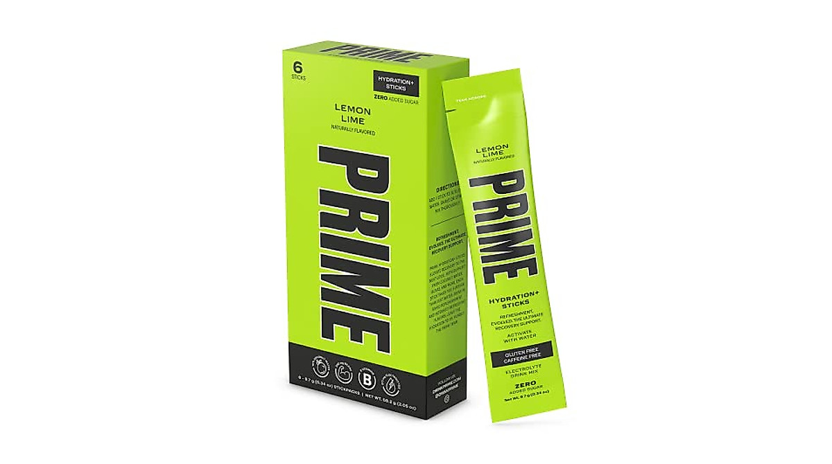 Prime Hydration+ Lemon Lime Sticks - Electrolyte Hydration Powder