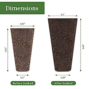 Grow Sponges, Seed Starter Pods Root Growth Sponges Eco-Friendly PH Balanced Square Sponges Replacement Compatible with QYO, LYKO, iDOO IG201Hydroponic Growing System, 50 Pack