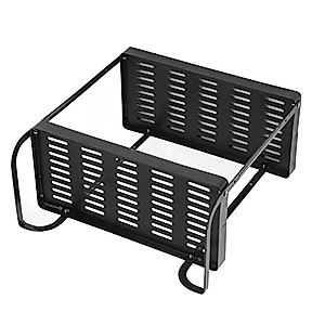 Kadimendium Kitchen Storage Rack, Sturdy Structure Wall Rack Simple Style Rustproof Home Decoration for Room