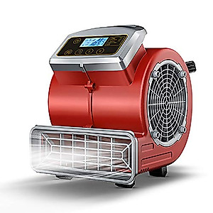 LVYUAN Multi-Purpose Mini Mighty Air Mover, Utility Fan, Dryer, Blower and Timer for Restoration, Cleaning, Home and Plumbing Use - 1/4 HP, 900 CFM, 3 Speeds, 3 Angles, Red, Small (New-Red)