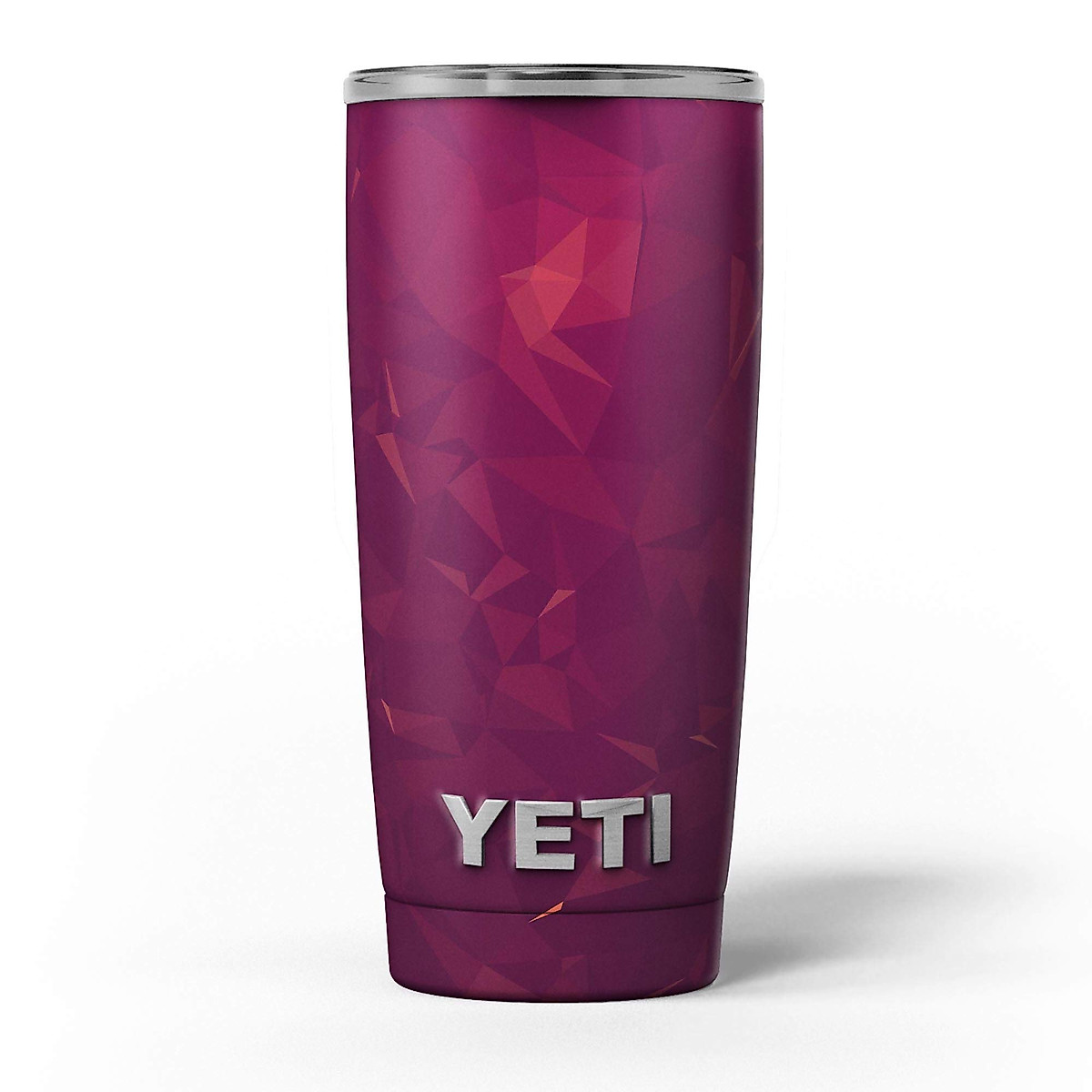 Design Skinz Dark Pink Geometric V3 - Skin Decal Vinyl Wrap Kit Compatible with The Yeti Rambler Cooler Tumbler Cups