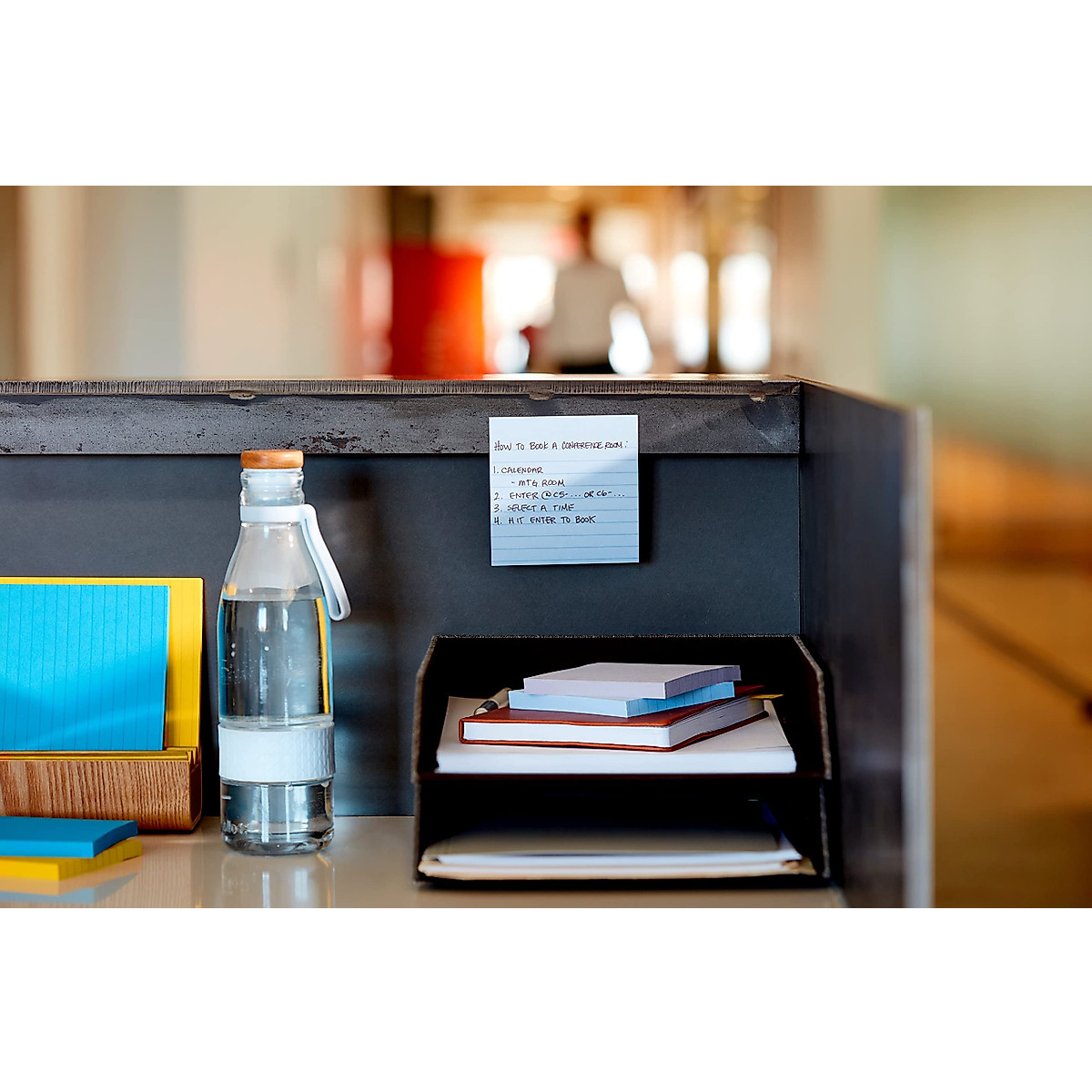 Post-it Super Sticky Recycled Notes, 4x4 in, 6 Pads, 2x the Sticking Power, Wanderlust Collection, Pastel Colors, 30% Recycled Paper (675-6SSNRP)