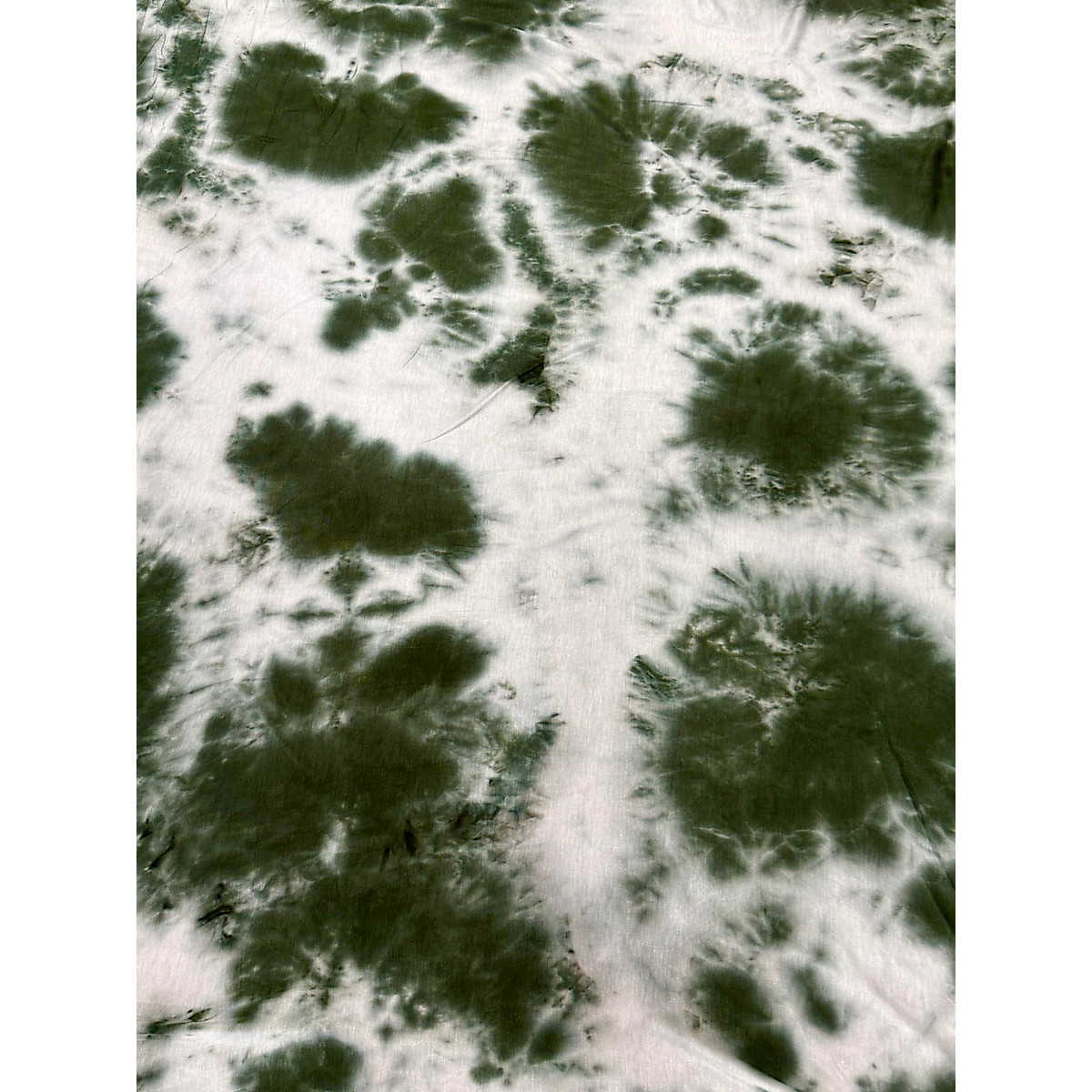 Tie Dye Jersey Knit Fabric by The Yard - 4 Way Stretch - Stretch Material for Sewing - Polyester-Cotton Stretch Fabric by The Yard - 58 Inch Width (Hunter Green and White)