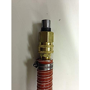 GenExhaust Compatible with Honda EU2200i/EU2000i Generator 1-1/2" Quick Disconnect Silicone Exhaust Extension 5 Foot Length