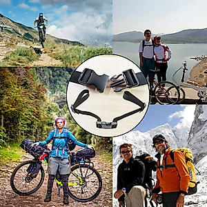 Sternum Strap for Backpacks, Backpack Chest Strap for Adults and Kids, 2 Pack Heavy Duty Adjustable Outdoor Backpack Accessories with Quick Release Buckle for Hiking Climbing Riding Runing and Blower