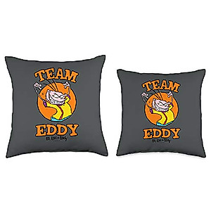 Ed, Edd n Eddy Team Eddy Throw Pillow, 18x18, Multicolor