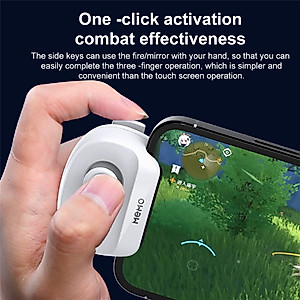 PUOX Mobile Game Controller Joystick, Call of Duty Mobile Game, Bluetooth Connection, Plug and Play, Single Joystick and Single Button Design, Suitable for Mobile Phone, Tablet Gamepad