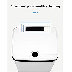 CZDYUF 15L Smart Trash Can Household USB Charging Light Energy Trash Can Automatic Induction Dustbin with Lid Kitchen Bathroom Dustbin (Color : OneColor)
