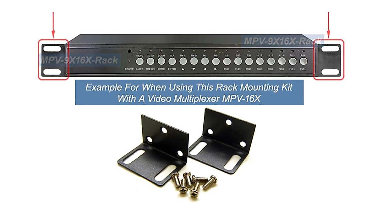 Premium 19 Inch 1U Rack Mounting Ears & Screws