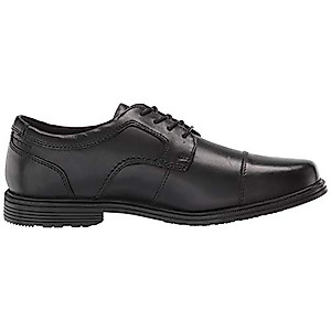 Rockport mens Rockport Men's Robinsyn Waterproof Cap Toe Oxford, Black, 9.5 US